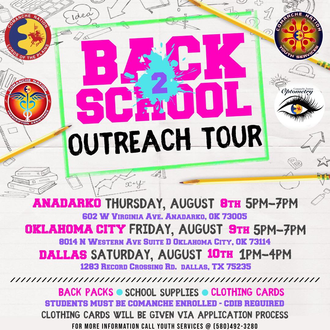 Anadarko Outreach Back-To-School Outreach Tour | Comanche Nation, Oklahoma