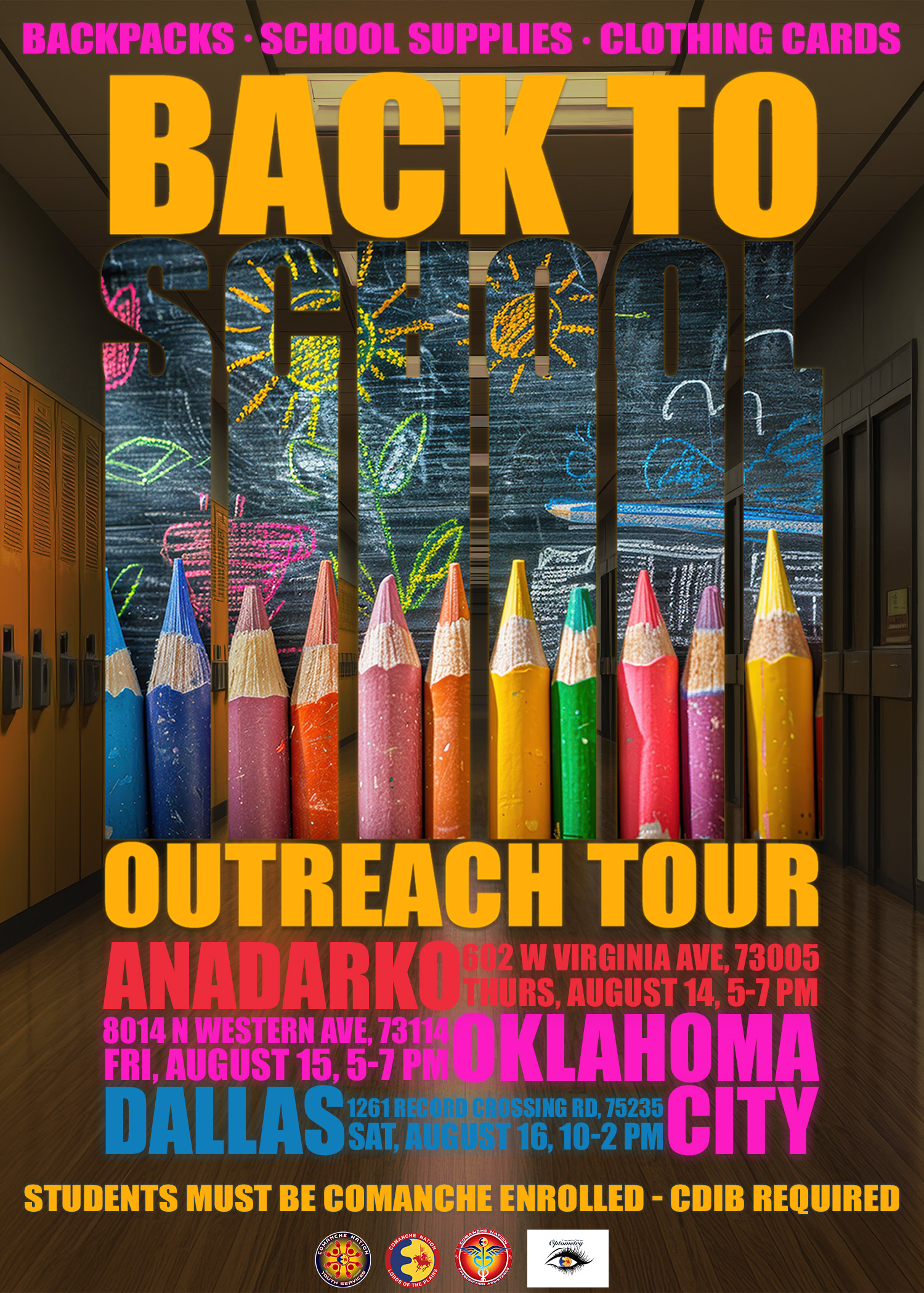 Back-to-School Outreach Tour | Comanche Nation, Oklahoma