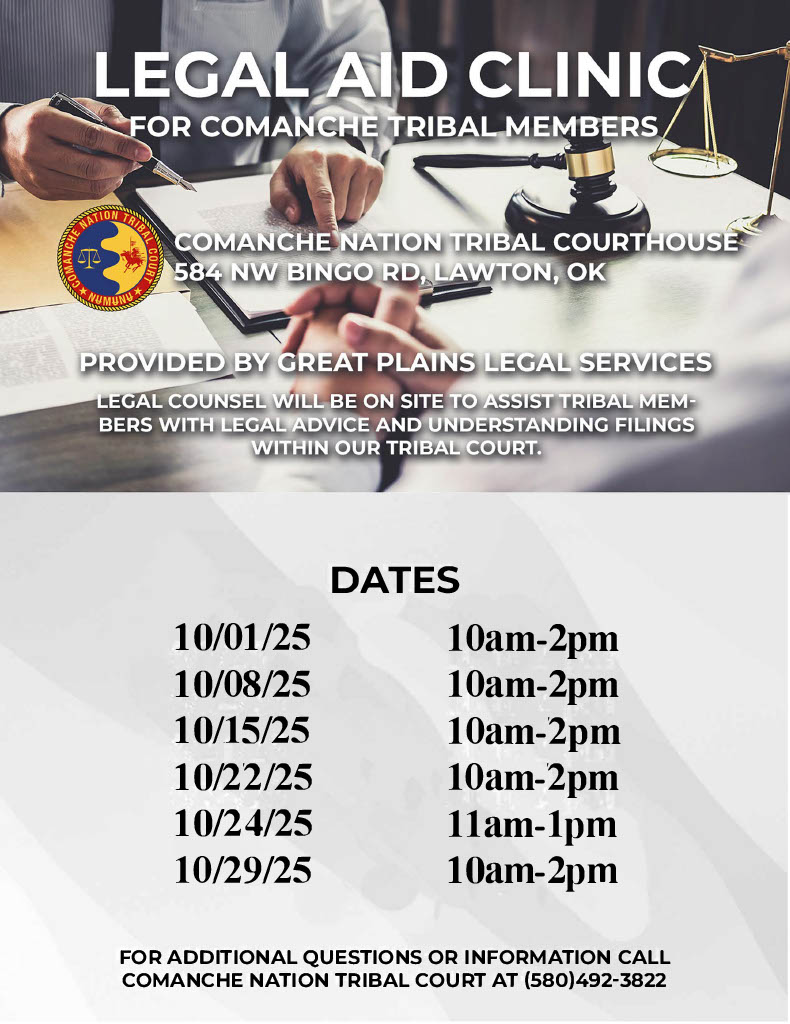 Legal Aid Clinic | Comanche Nation, Oklahoma