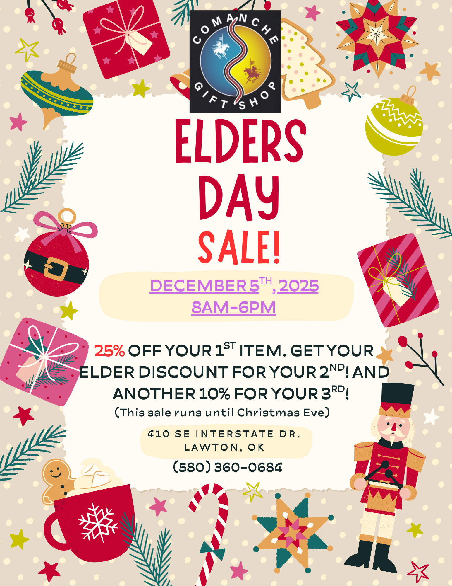 Gift Shop Elders Day Sale! | Comanche Nation, Oklahoma