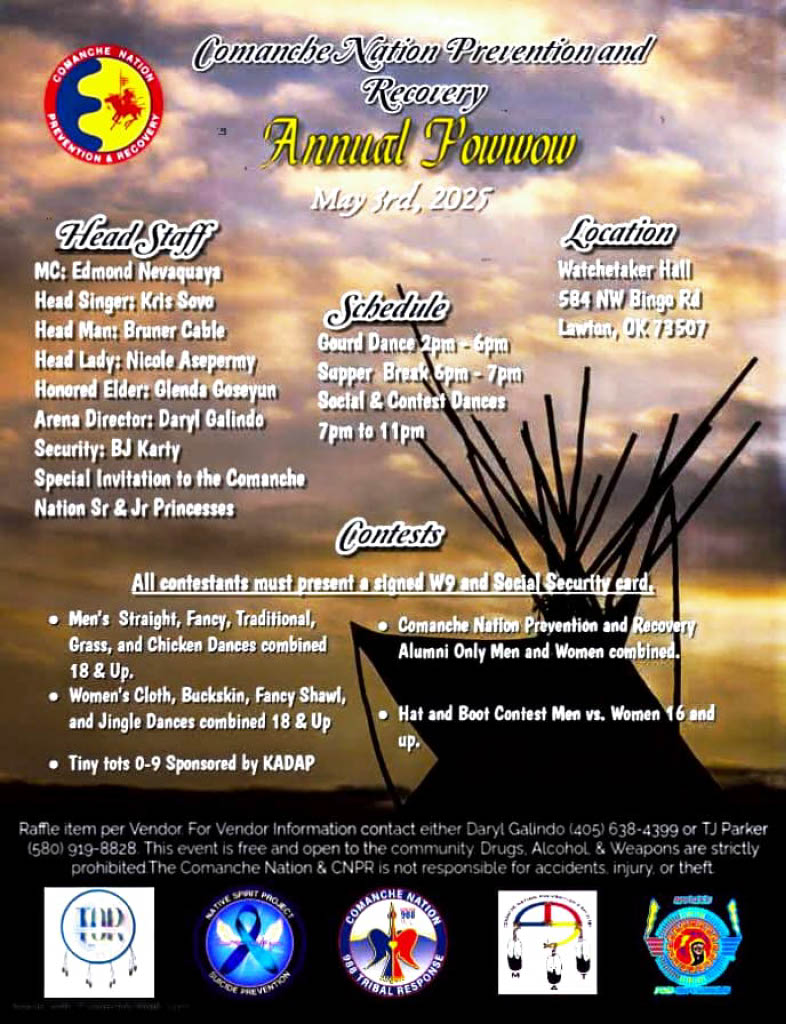Prevention and Recovery Annual Powwow | Comanche Nation, Oklahoma