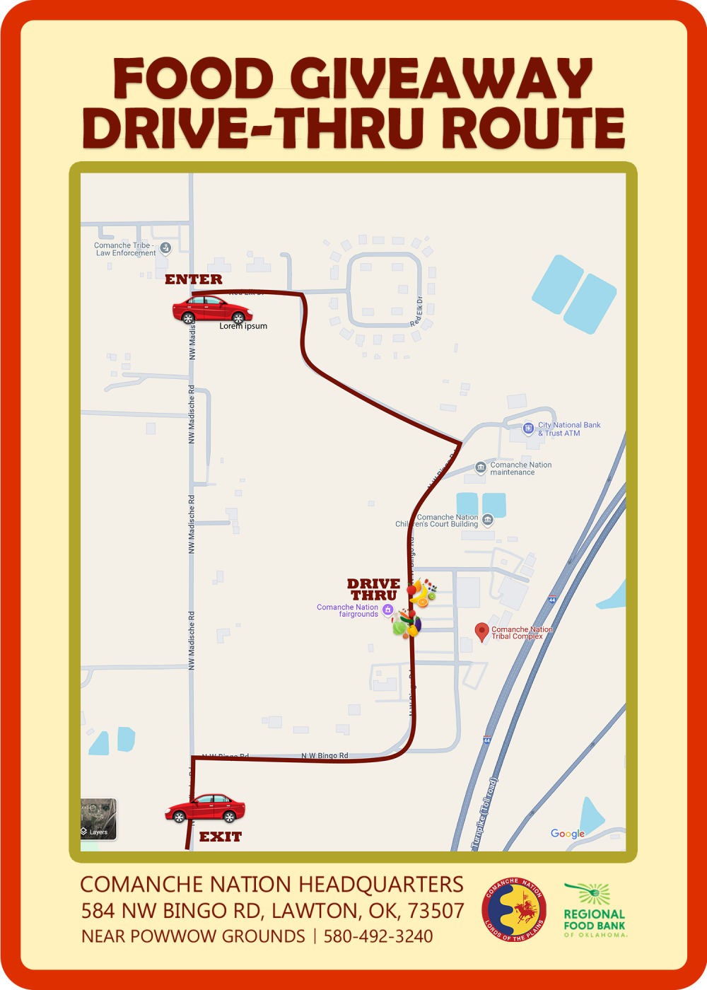 Drive-Thru Food Giveaway | Comanche Nation, Oklahoma